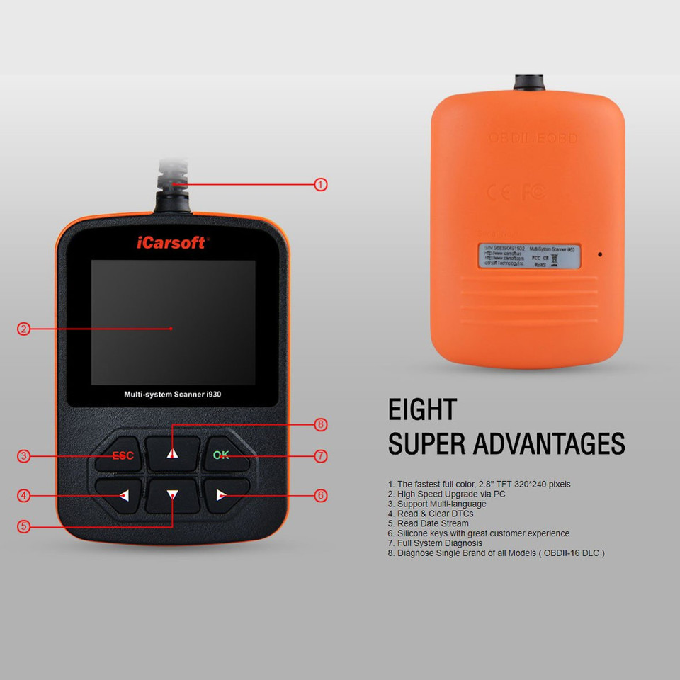 iCarsoft I930 Diagnostic Tool for Land Rover Jaguar | JB Tools