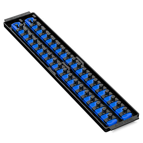 Ernst 8456 2 Rail Twist Lock Socket Boss 18", Blue - 3/8" | JB Tools