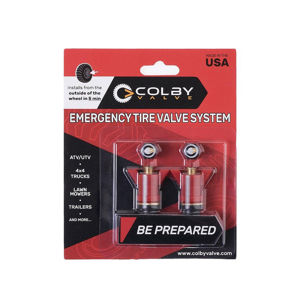 LockNLube Colby Valve Emergency Tire Valve System (2 Red) (CV-EV1) | JB ...