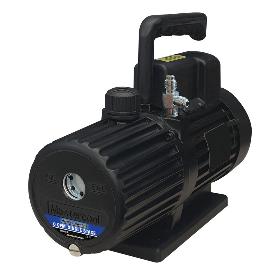 Mastercool Black Series 6 CFM vacuum pump single stage (90066-BL) | JB ...