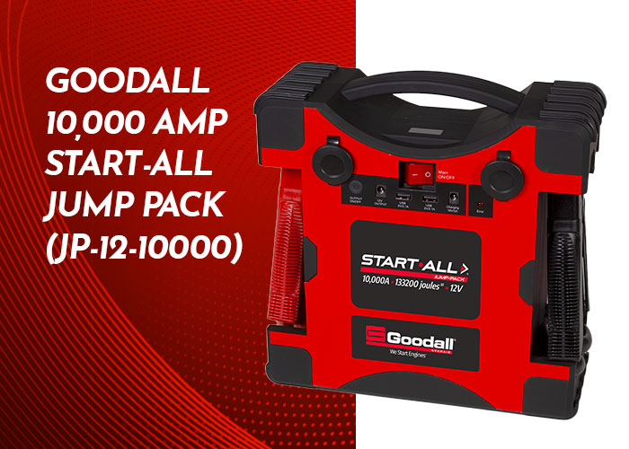 Goodall JP-12-10000: 12V Lithium Jump Pack at JB Tools - JB Tools Inc.