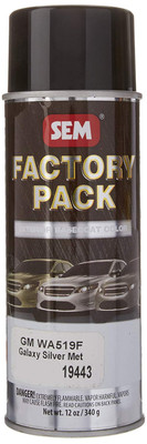 SEM Paints GM Galaxy Silver Met WA519F, 12oz Aerosol (19443) | JB Tools