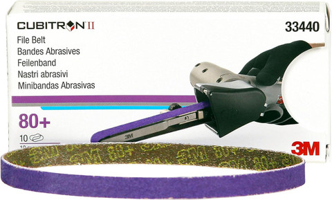 3M 33440 3/8" X 13" Cubitron II 80+ Grade File Belt | JB Tools