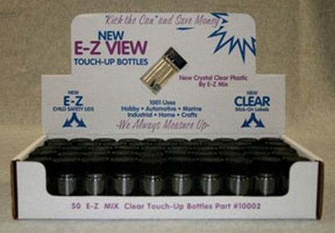 E-Z Mix 10002 E-Z Clear Touch Up Bottle, box of 50 | JB Tools