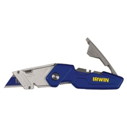 Irwin Folding Utility Knife w/ 3 Bi-Metal Blades (1858319) | JB Tools