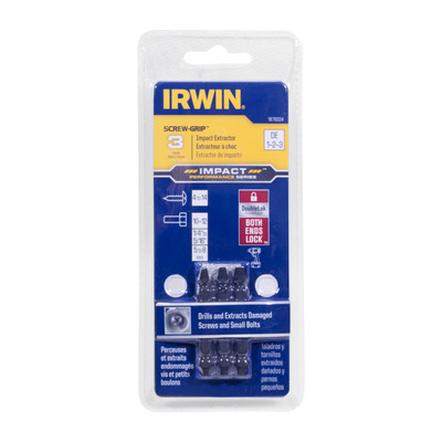 Irwin 3-Piece Impact Screw Extractor Set (1876224) | JB Tools