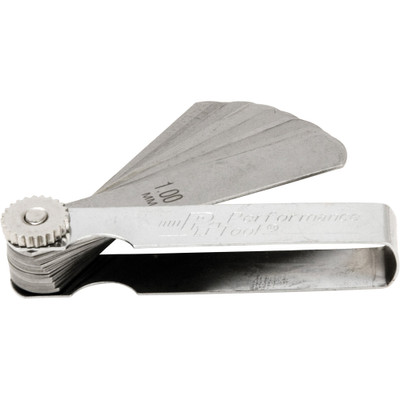 Performance Tool W80527 Metric Standard Feeler Gauge Set, 25 Blades ...