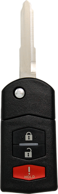 Ilco FLIP-MAZ-3B2 Flip Blade Car Key Mazda 3 Button Key | JB Tools