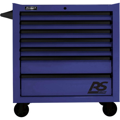Homak 36 in. RS Pro Series 7 Drawer Roller Tool Cabinet, Blue ...