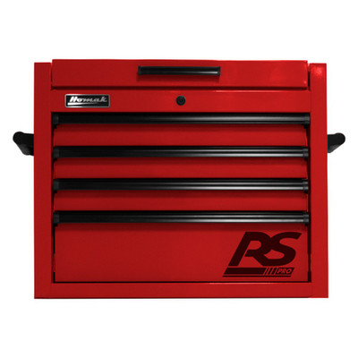 Homak 27 Inch RS PRO 4-Drawer Tool Chest, Red (RD02027401) | JB Tools