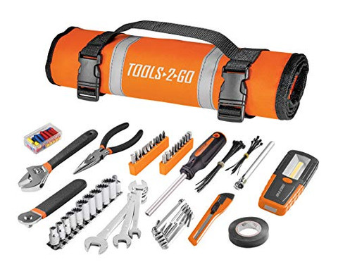 Tools-2-Go 240119 83 Piece Set with Roll-Up Pouch, Wrenches, Pliers ...