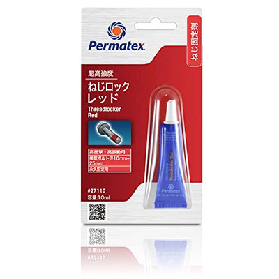 Permatex Red High-Strength Threadlocker 10 mL (27110) | JB Tools