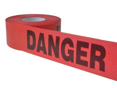 CH Hanson 1000'x 3" Red DANGER Barricade Tape (14998) | JB Tools