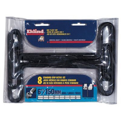 Eklind 35168 Standard Grip Metric Hex T-Key Sets - 6" Metric Key Set 8 ...