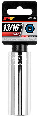Performance Tool W32326 1/2 Drive 6-Point Socket, 13/16 | JB Tools