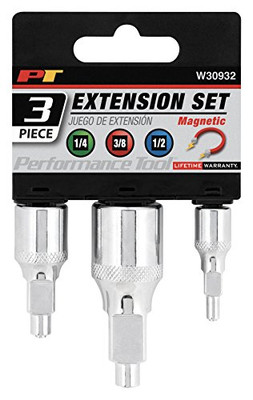 Performance Tool W30932 Magnetic Extension Set, 3 Piece | JB Tools