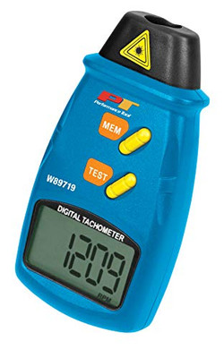 Performance Tool W89719 Professional Digital Laser LCD Non-Contact RPM ...