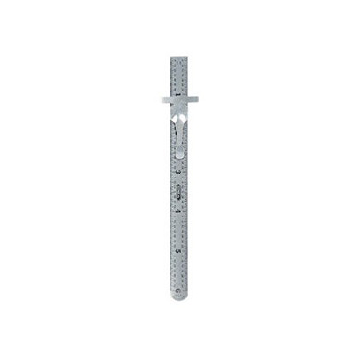 General Tools Precision 6 In. Flexible Steel Ruler (300/1) | JB Tools