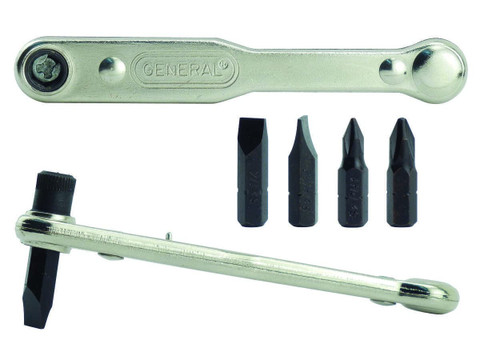 General Tools 5-pc Ratchet Offset Screwdriver Set (8075) | JB Tools