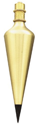 General Tools 8 Oz. Brass Plumb Bob (800-8) | JB Tools