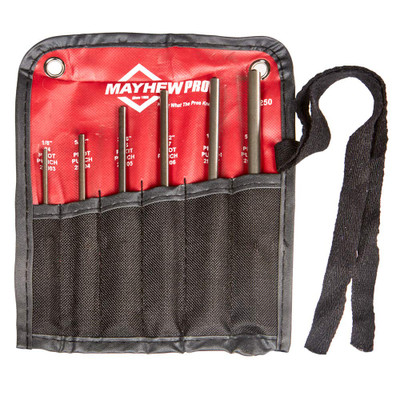 Mayhew 6-Pieces Black Oxide Finish Pilot Punch Kit (62250) | JB Tools