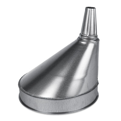 Funnel King 6 Quart Galvanized Offset Funnel with Screen (94465) | JB Tools