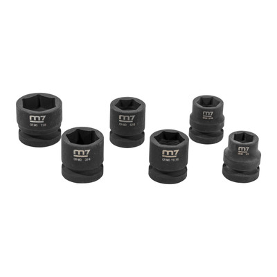 M7 Stubby Socket Set with 1/2 Square Drive 6-Piece SAE (MA-42006S) | JB ...
