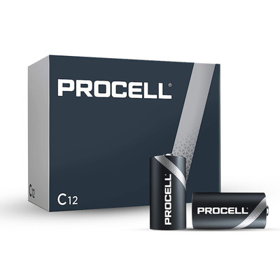 Duracell Procell Alkaline C Battery, 1.5V, 8100 mAh (12-Pack) (PC1400 ...