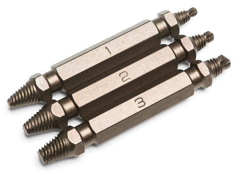 Titan Tools 3pc Damaged Screw Extractor Set (11215) | JB Tools