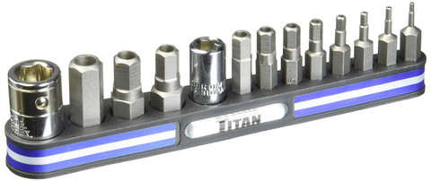 Titan Tools 13 pc. Tamper Resistant Metric Hex Bit Socket Set (16136) | JB Tools