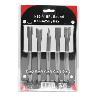 M7 5-Piece Air Chisel Bits With .401 Parker Shank For Air Hammers (SC ...