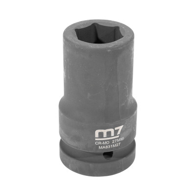 M7 27MM Deep Impact Socket 1” Drive 6-Point Socket Head Chrome Moly ...