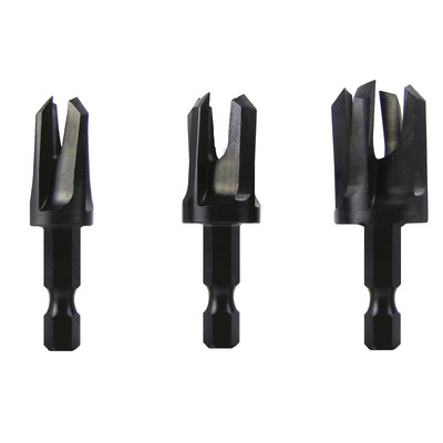 Snappy Tools 3 Piece Tapered Plug Cutter Set (43300) | JB Tools