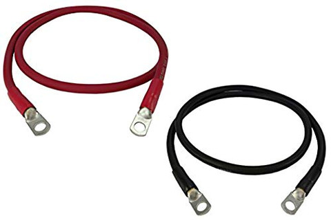AIMS Power Inverter Cable 1/0 AWG Copper Power 2 ft Set (CBL02FT1/0 ...