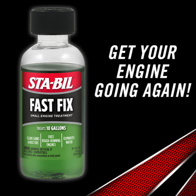 Sta-Bil Fast Fix Small Engine Treatment - Cleans Carbs, 4 Fl. Oz ...