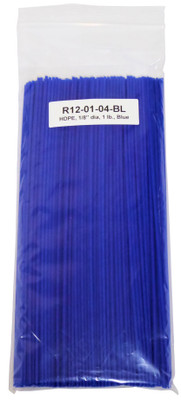 Polyvance High Density Polyethylene (Hdpe) Rod, 1/8" Diameter, 1 Lb., Blue (R12-01-04-BL) | JB Tools