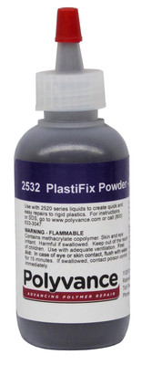 Polyvance Plastifix Powder, Small, 2 Fl Oz (59 Ml) Black (2532) | JB Tools