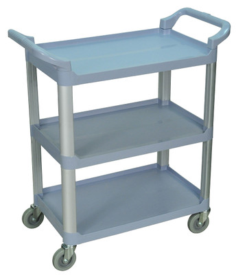 Luxor Workspaces Shelf Serving Cart, 36.75" H X 33.5" W (SC12-G) | JB Tools