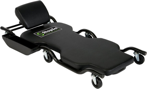 Shopsol Heavy-Duty Automotive Creeper W/Adjustable Headrest, 450Lb Cap ...