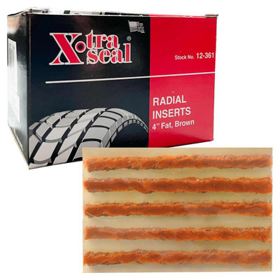 X-tra Seal Fat Brown 4" Universal String-Type Tire Repair Plug Inserts ...