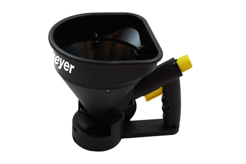Meyer Hot Shot Hand Held Crank Ice Melt or Fertilizer Sprea | JB Tools