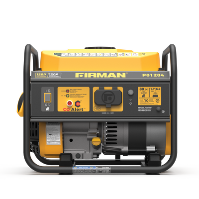 Firman Gas Portable Generator 1500/1200W Recoil CO Alert | JB Tools