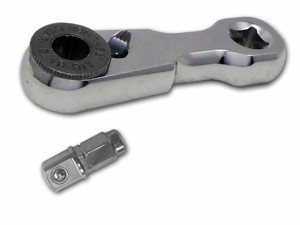 Vim Tools 1/4" Mini Ratchet Double Square Drive, Offset Female Sq. Dr ...