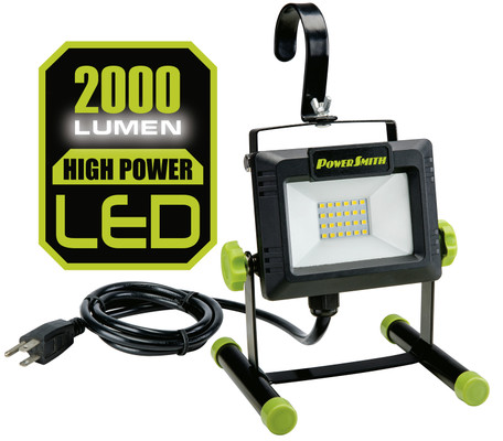 PowerSmith 2000 Lumen Portable LED Work Light (PWLS020H) | JB Tools