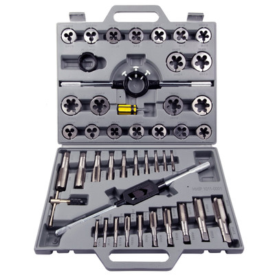 HHIP 45 PIECE 1/4-1" HEAT TREATED ALLOY STEEL TAP & DIE SET (1011-0001 ...