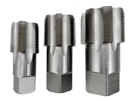 HHIP 3 PIECE NPT TAPER PIPE TAP SET (1-1/4~2") (1011-3303) | JB Tools
