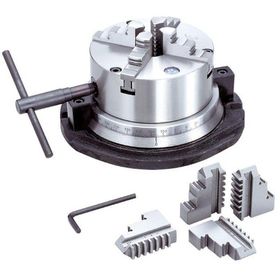 VERTEX VERTEX 8" 4-JAW SELF-CENTERING ROTARY CHUCK (3900-2418) | JB Tools