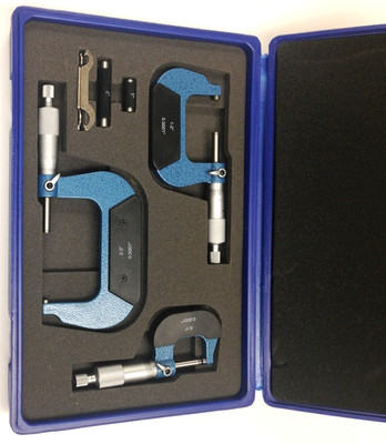 HHIP 0-3" 3 PIECE PRECISION OUTSIDE MICROMETER SET (4200-0010) | JB Tools