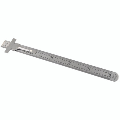 HHIP 6 X 15/32" STAINLESS STEEL RULER (32NDS, 64THS & DECIMAL) (7006 ...