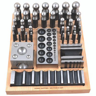 HHIP 40 PIECE DAPPING DIE BLOCK & PUNCH SET (8606-3409) | JB Tools